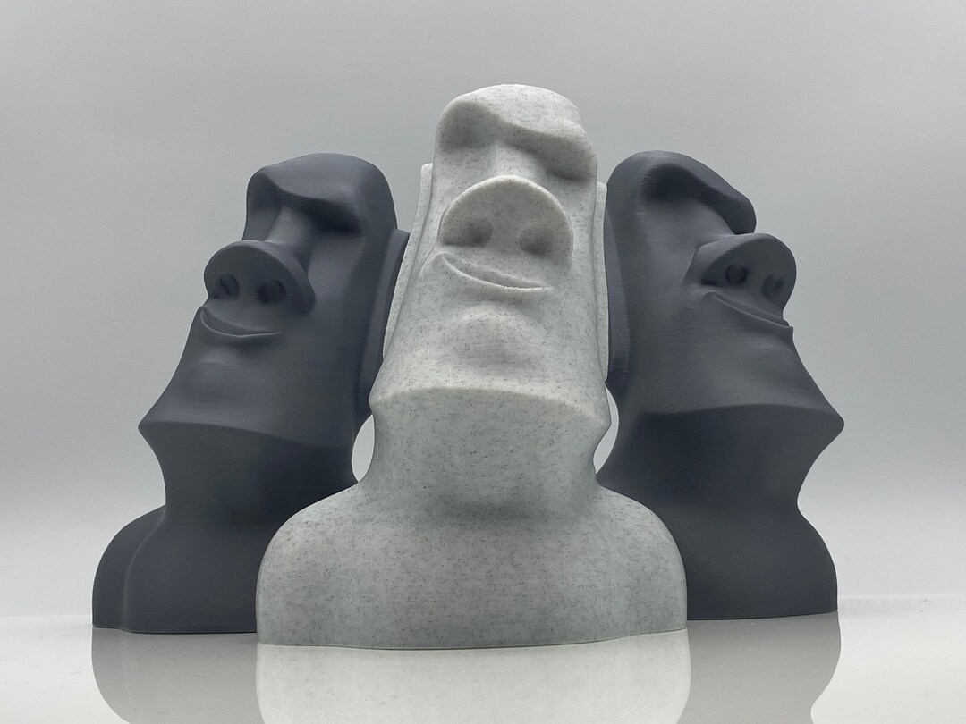 Moai Heads Desk Decoration Bust Sculpture Decorative Art Statue - Etsy