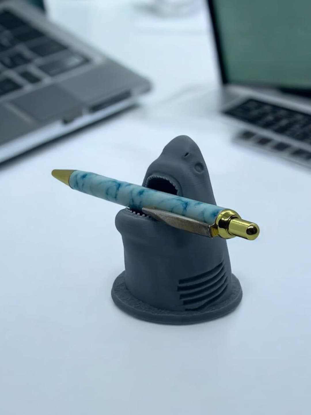 Shark Pen Holder – 3D Printed Funny Pen Holder – Jaws Desk Organizer ...