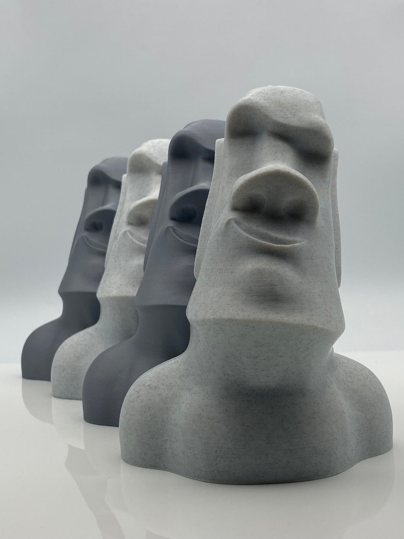 Moai Heads Desk Decoration Bust Sculpture Decorative Art Statue - Etsy