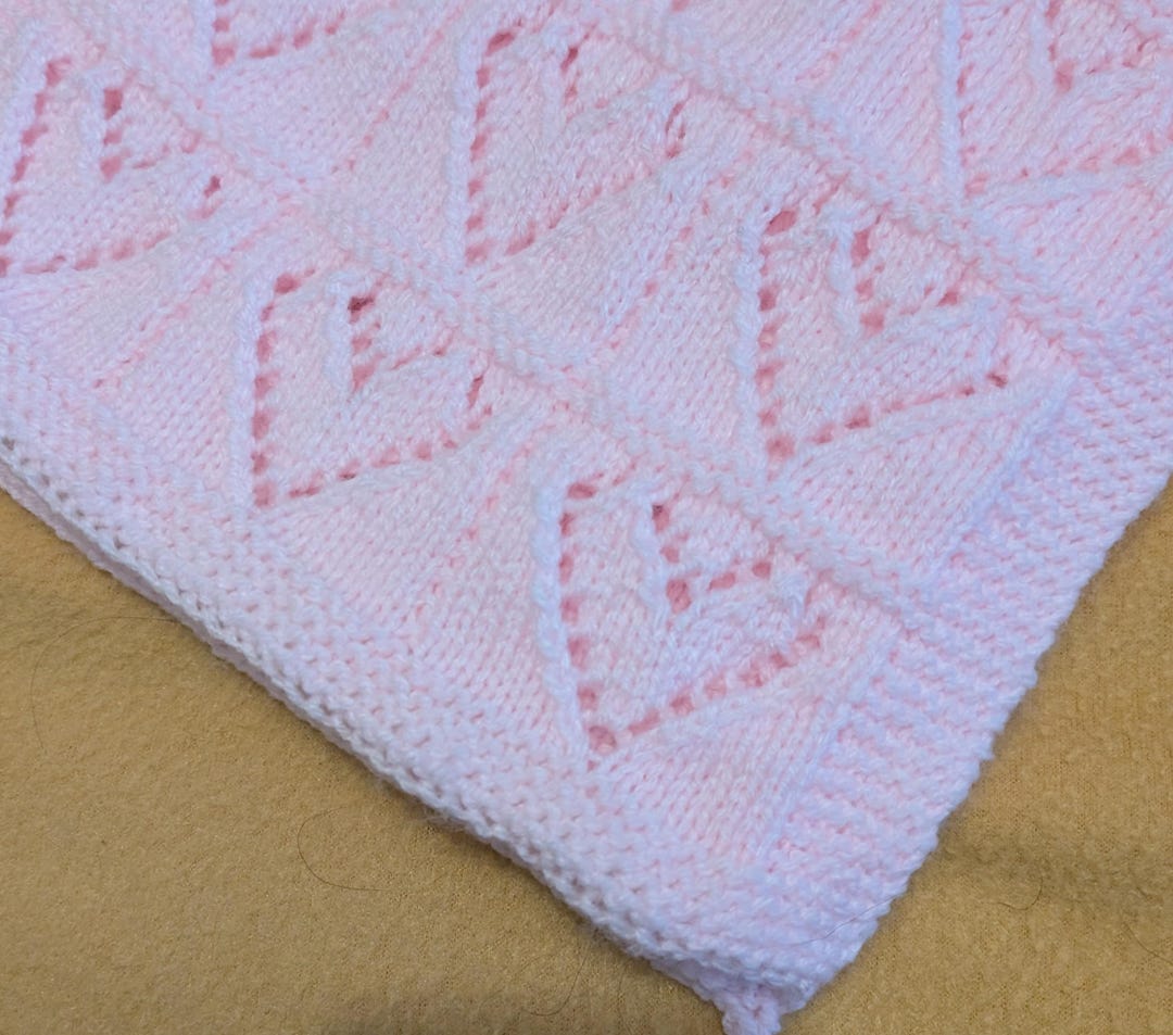 The Harper Heart Baby Blanket - Etsy