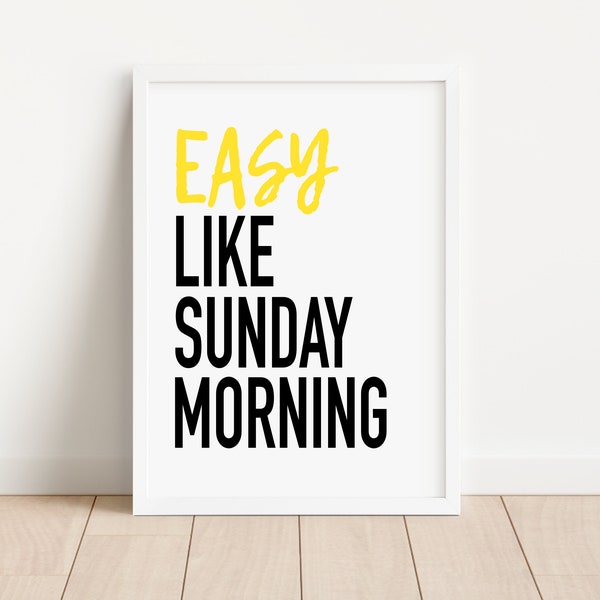 Easy Like Sunday - Etsy
