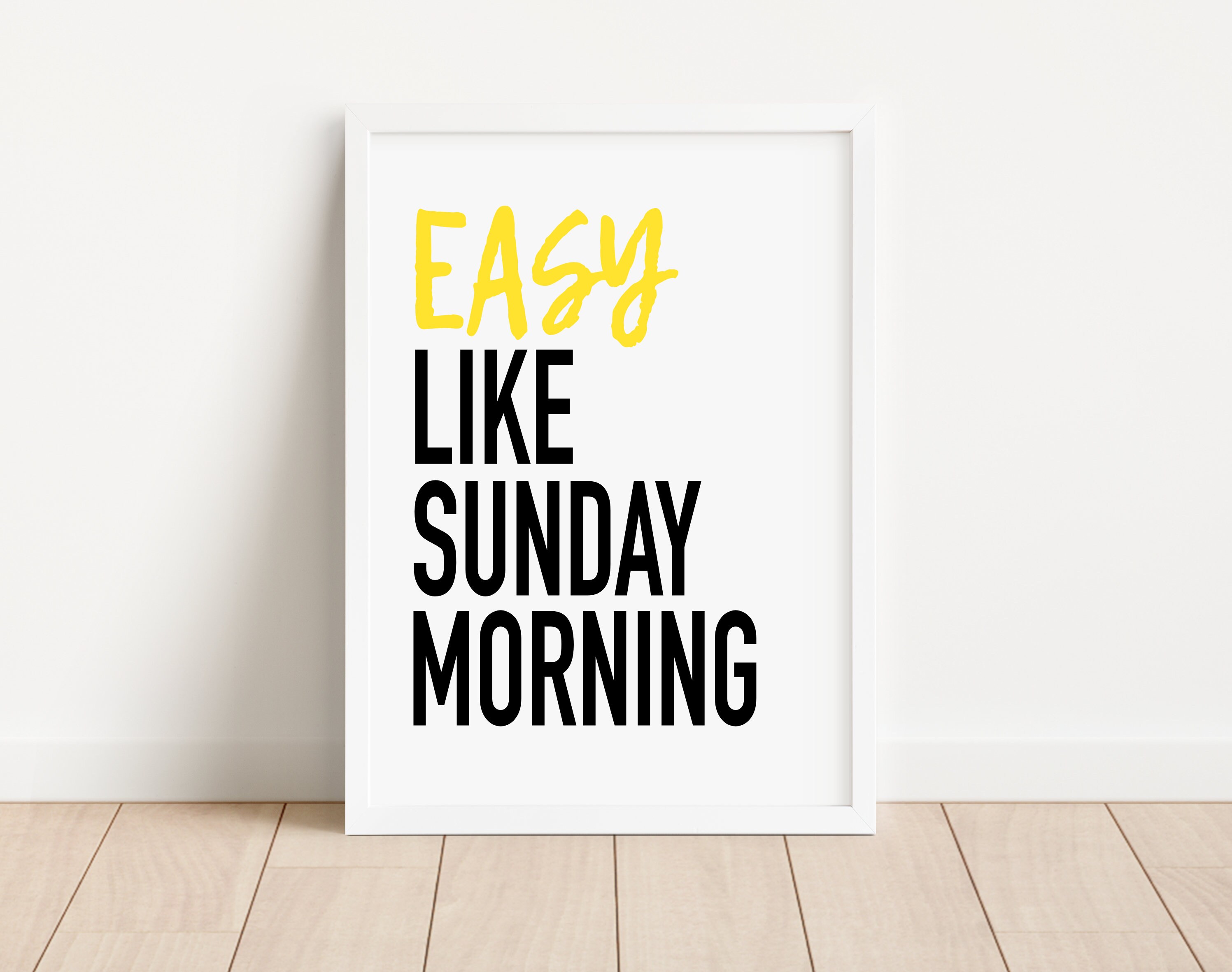 Easy Like Sunday Morning