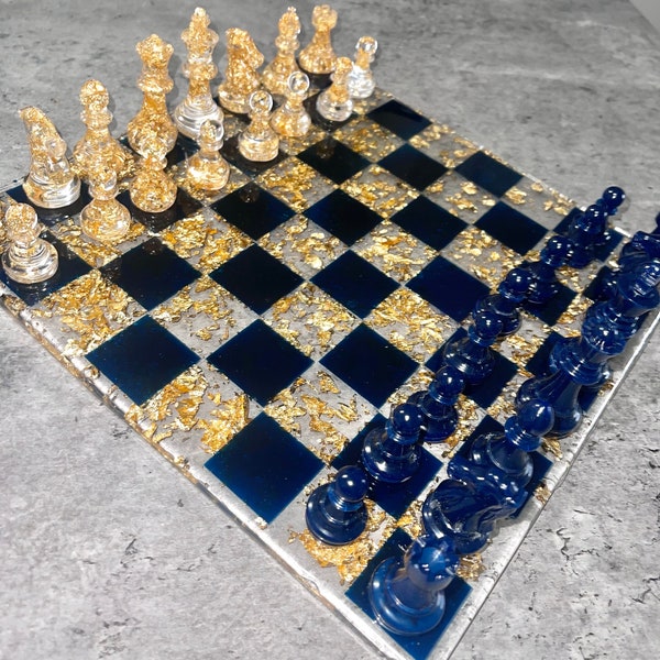 Resin Chess Set - Etsy