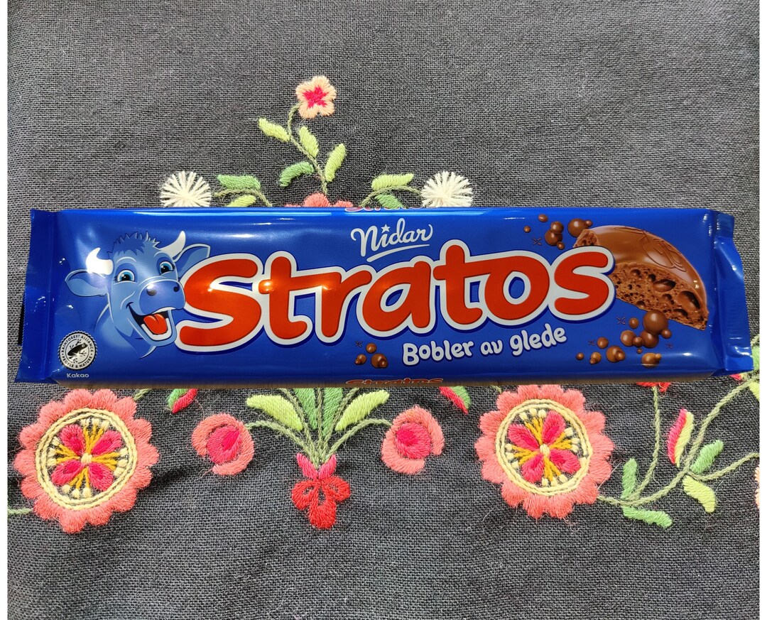 Nidar Stratos Melkesjokolade Norwegian Milk Chocolate 200g 7 Oz - Etsy