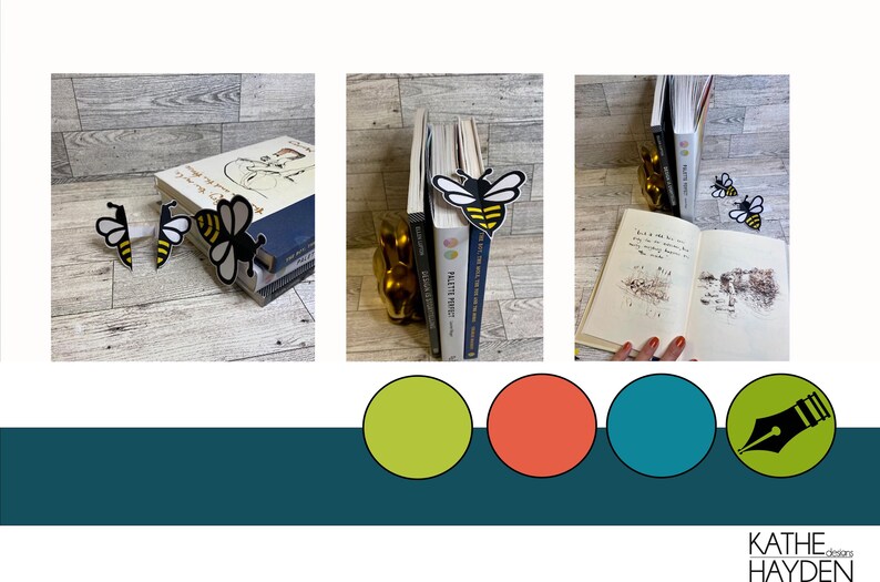 3D Bee Bookmark SVG: Layered Papercraft Cut File (digital Download) - Etsy