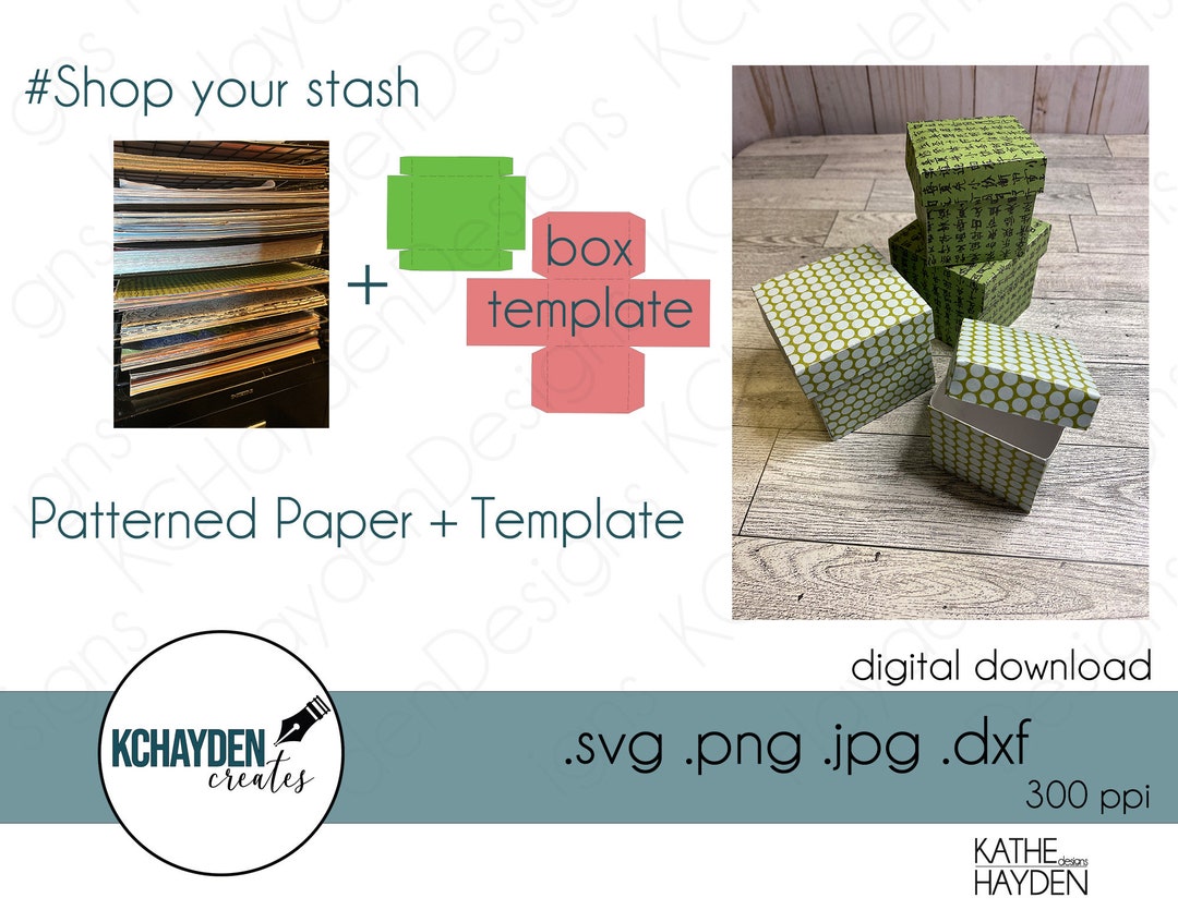 Box Template SVG, Gift Boxtemplate, Instant Digital Download PNG, Jpeg ...