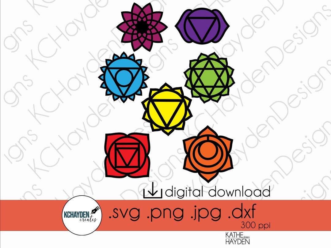 Chakra SVG Digital Cut File, Dxf/jpeg/png Instant Download to Cut/print ...