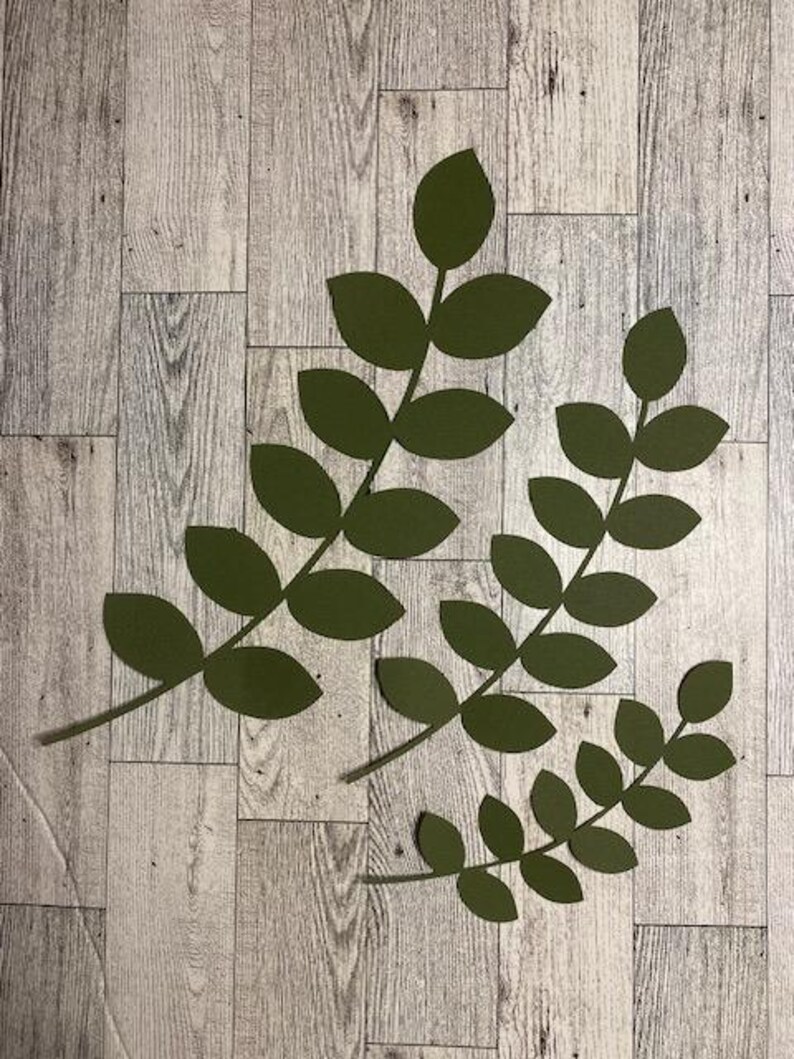 Simple Branch With Leaves SVG Cut File | Instant Download Includes Dxf ...