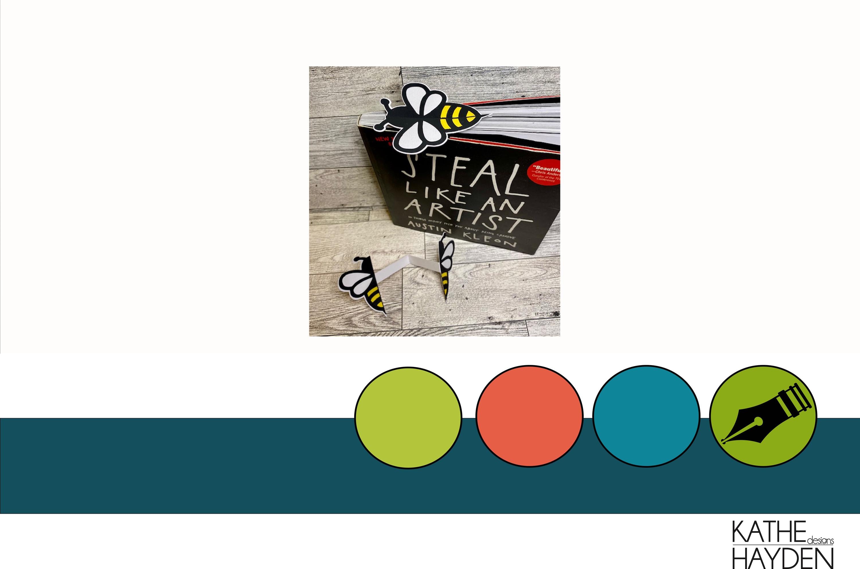 3D Bee Bookmark SVG: Layered Papercraft Cut File (digital Download) - Etsy