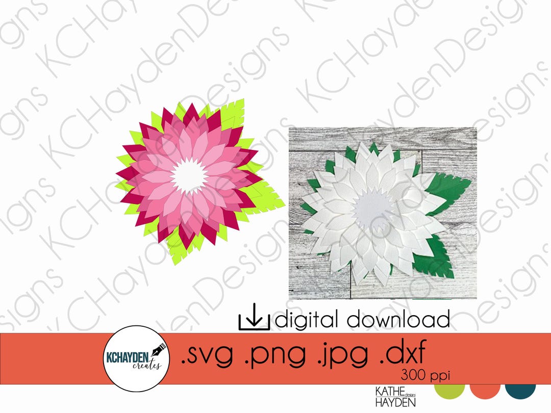 Layered Flower SVG: DIY Craft Cut File (digital Download) - Etsy