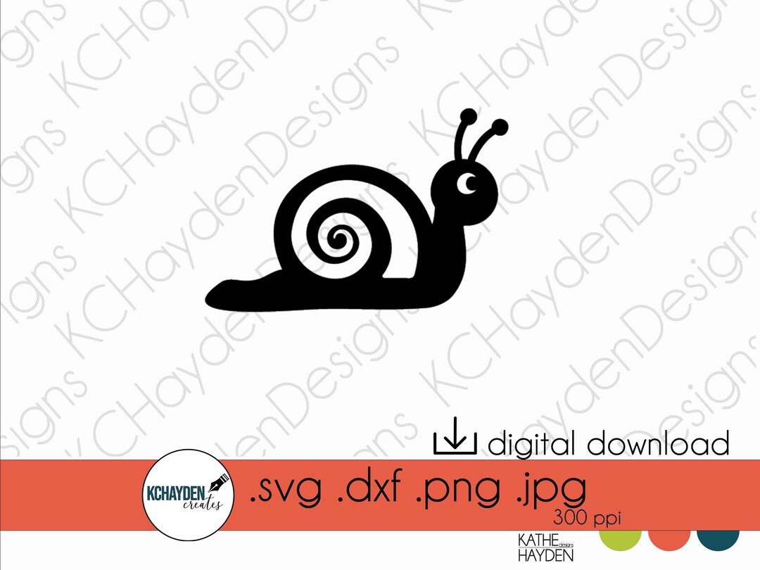 Snail SVG Digital Cut File, Cute Snail Instant Download to Cut/print ...