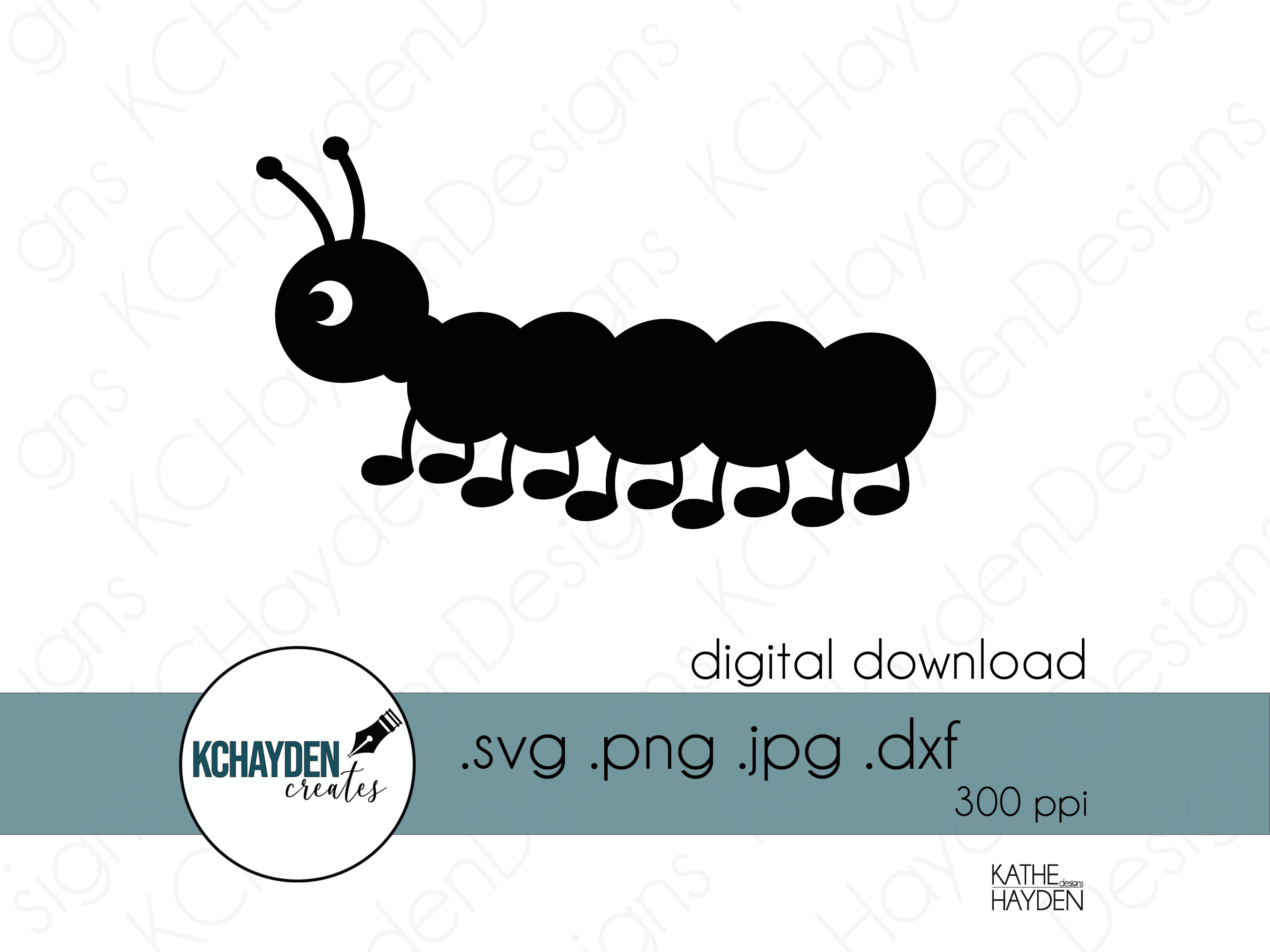 Caterpillar SVG Digital Cut File, Instant Download to Cut/print, Cute ...