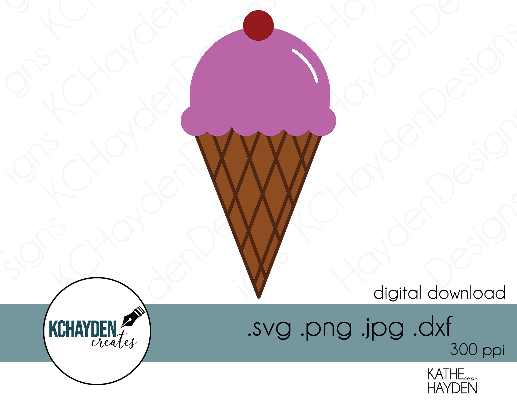Ice Cream Cone Svg Summer Cone Svg Instant Download Cone Print And
