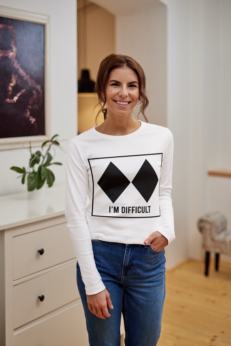 SKI SVG, "i'm Difficult" Double Diamond SVG Ski Design Jpeg Png Dxf ...