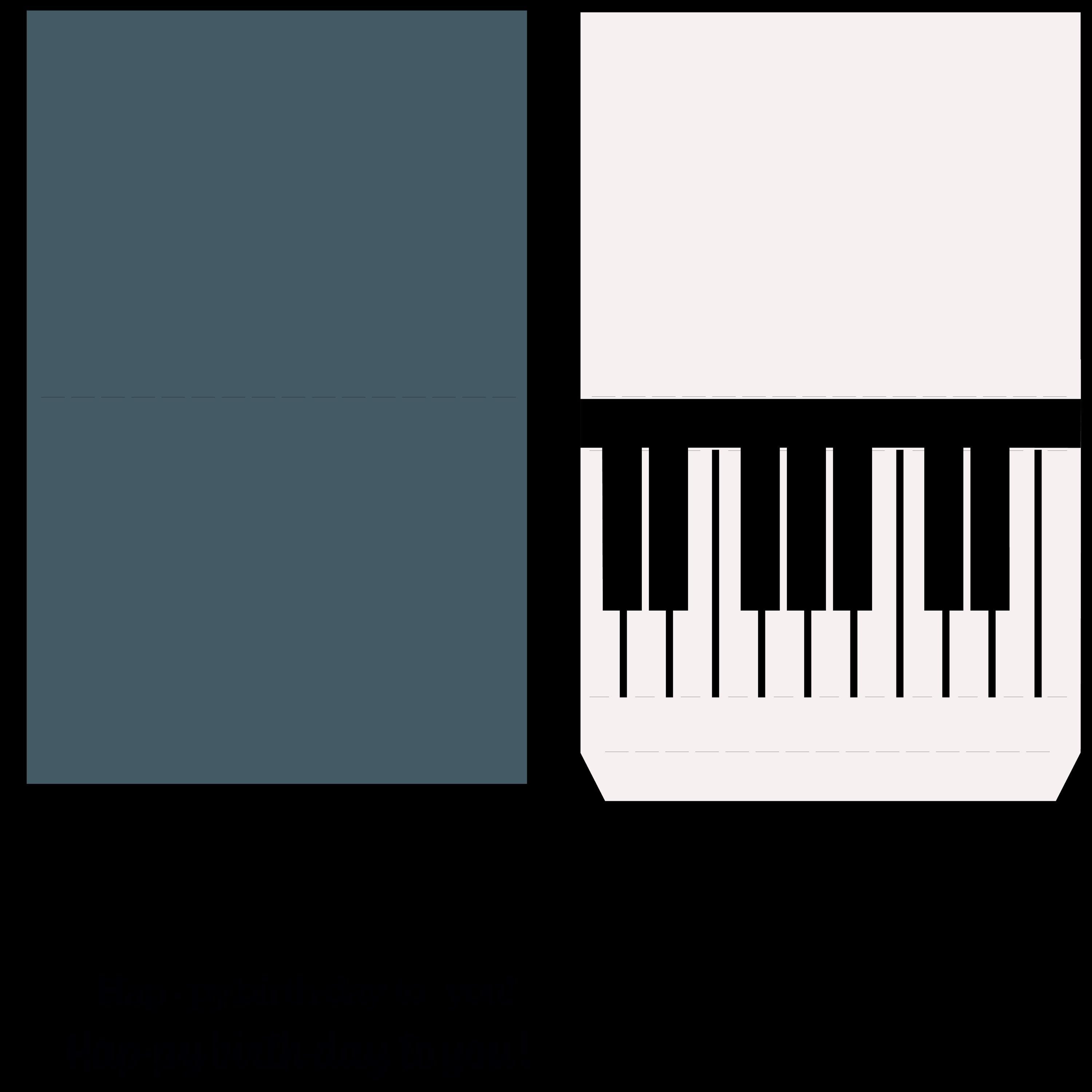 Piano Key Pop-up Birthday Card SVG: Cricut & Silhouette Template ...