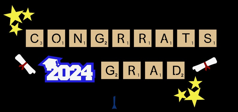 Graduation Banner SVG, 2024 Bunting, Digital Cut File, Instant Download ...