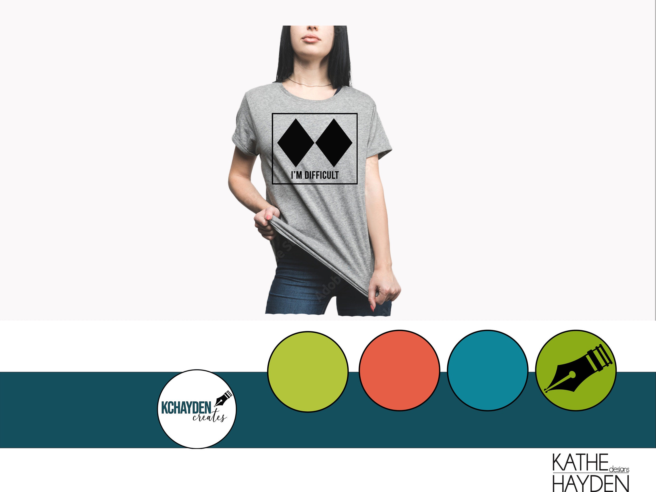 SKI SVG, "i'm Difficult" Double Diamond SVG Ski Design Jpeg Png Dxf ...