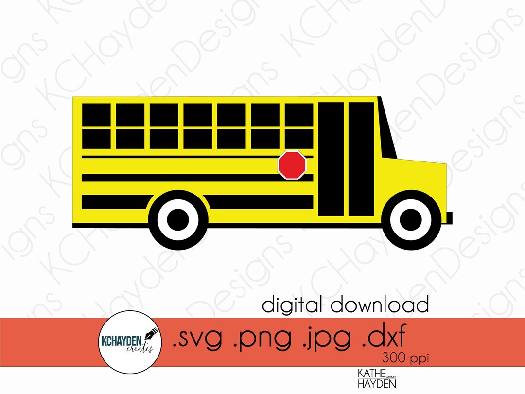 School Bus SVG Cutting File, Instant Download to Cut/print for Crafting ...