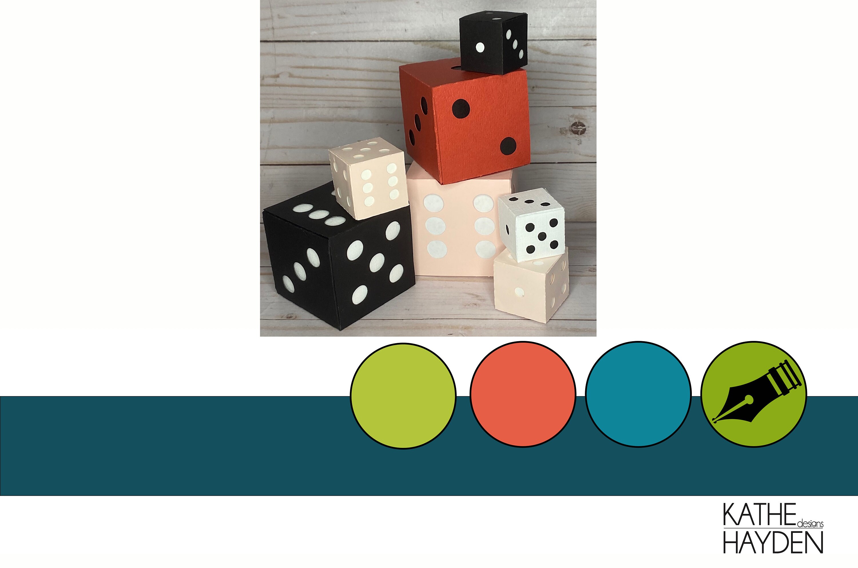 Dice Cube SVG, 3D Dice Cut File, Instant Digital Download Includes Dxf ...