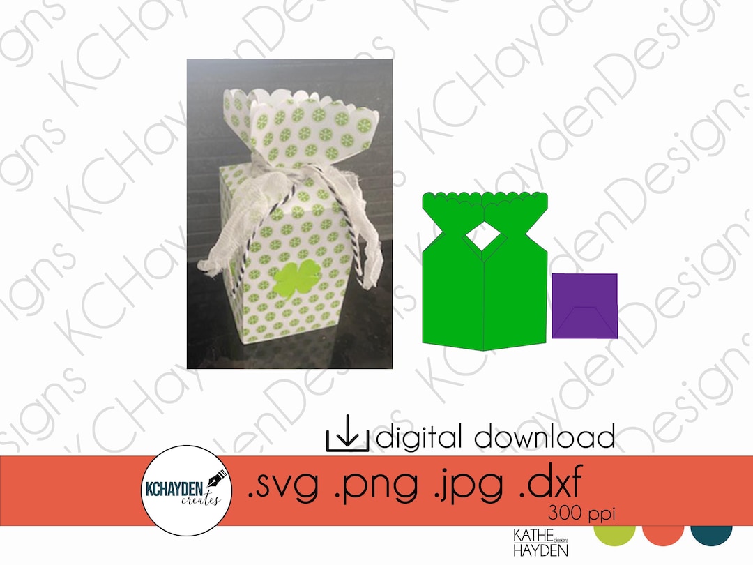Gift Box SVG Template: DIY Favor Box Cut File (digital Download) - Etsy