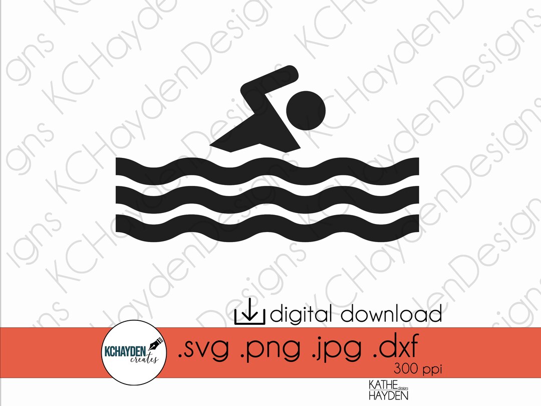 Swim SVG Cut File: Cricut, Silhouette, Scanncut (digital Download) - Etsy