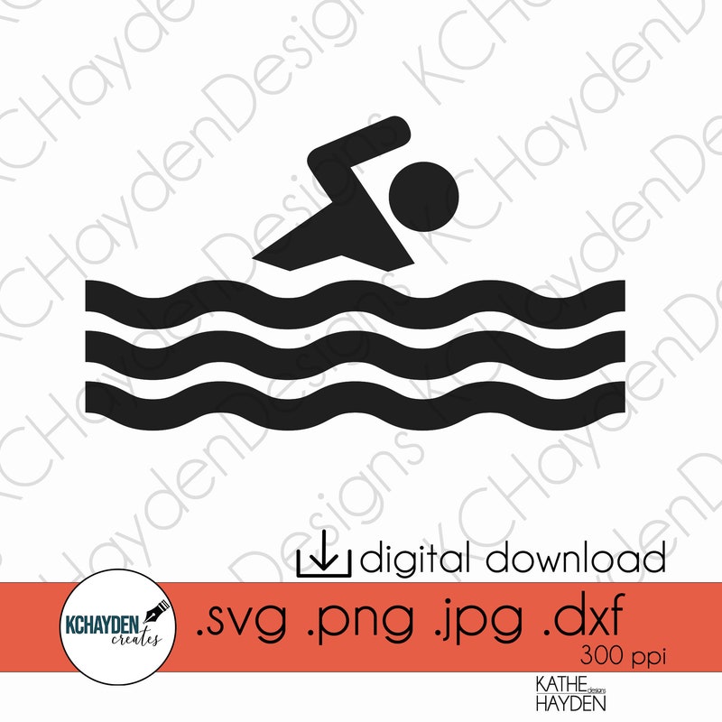 Swimmer Svg - Etsy