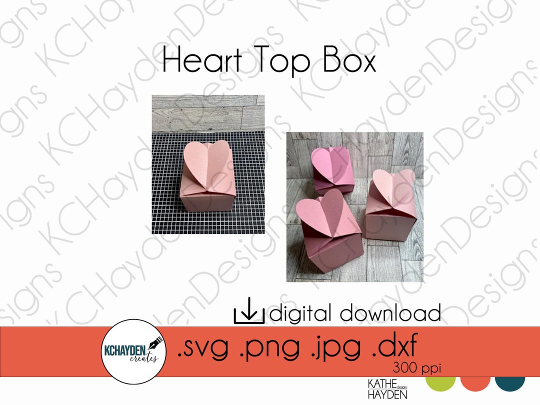 Heart Box SVG - Digital Cut File | Incls Dxf/png/jpeg Files for Cricut ...