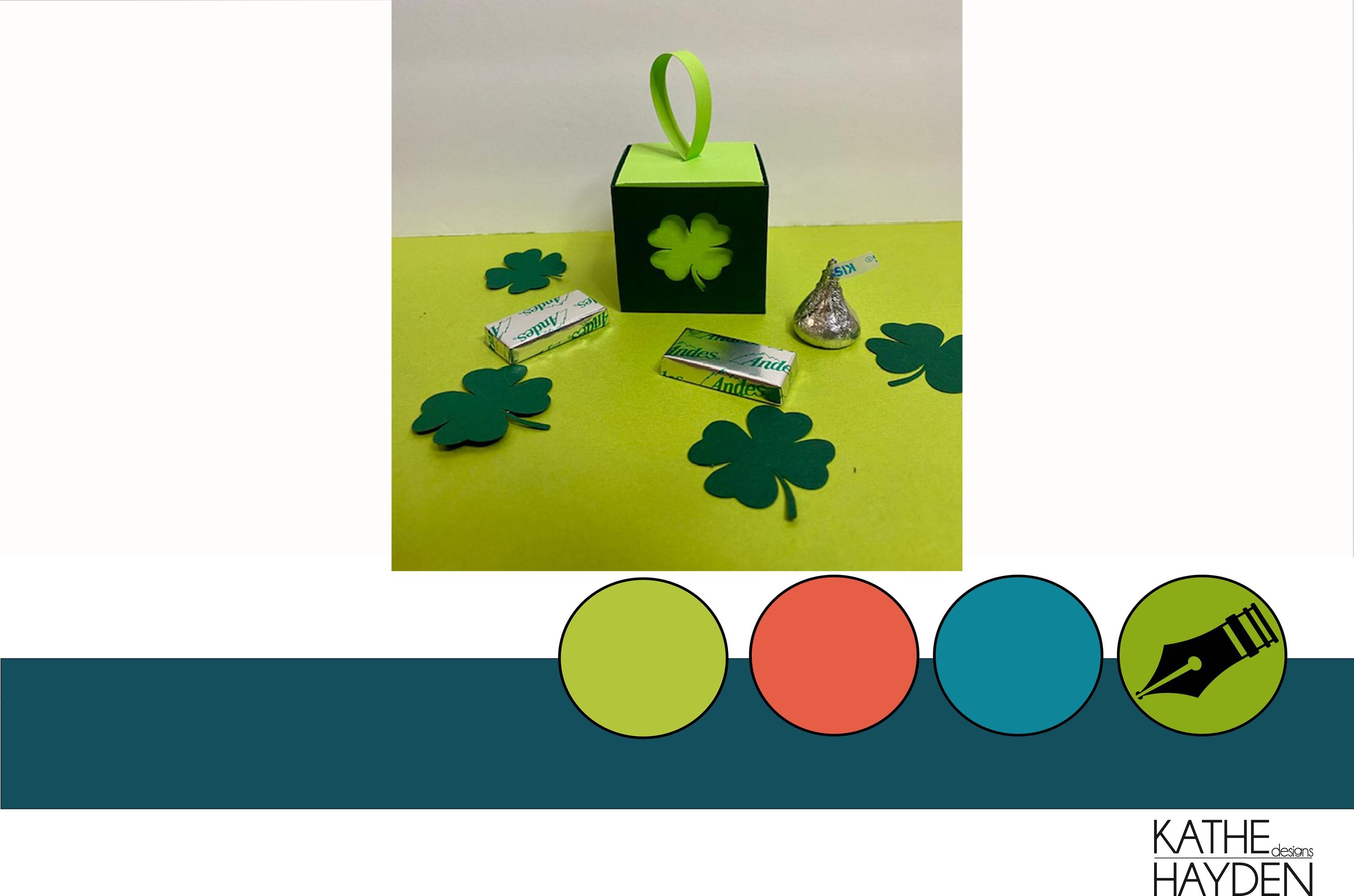 Shamrock Treat Box SVG Instant Digital Download 2"x2" Resizable ...