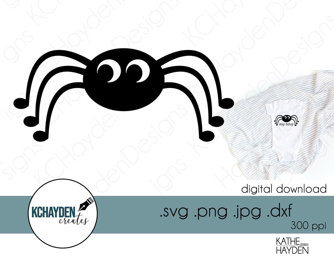 Spider SVG, Cute Spider Cut File Dxf/png/jpeg for Cricut, Silhouette ...