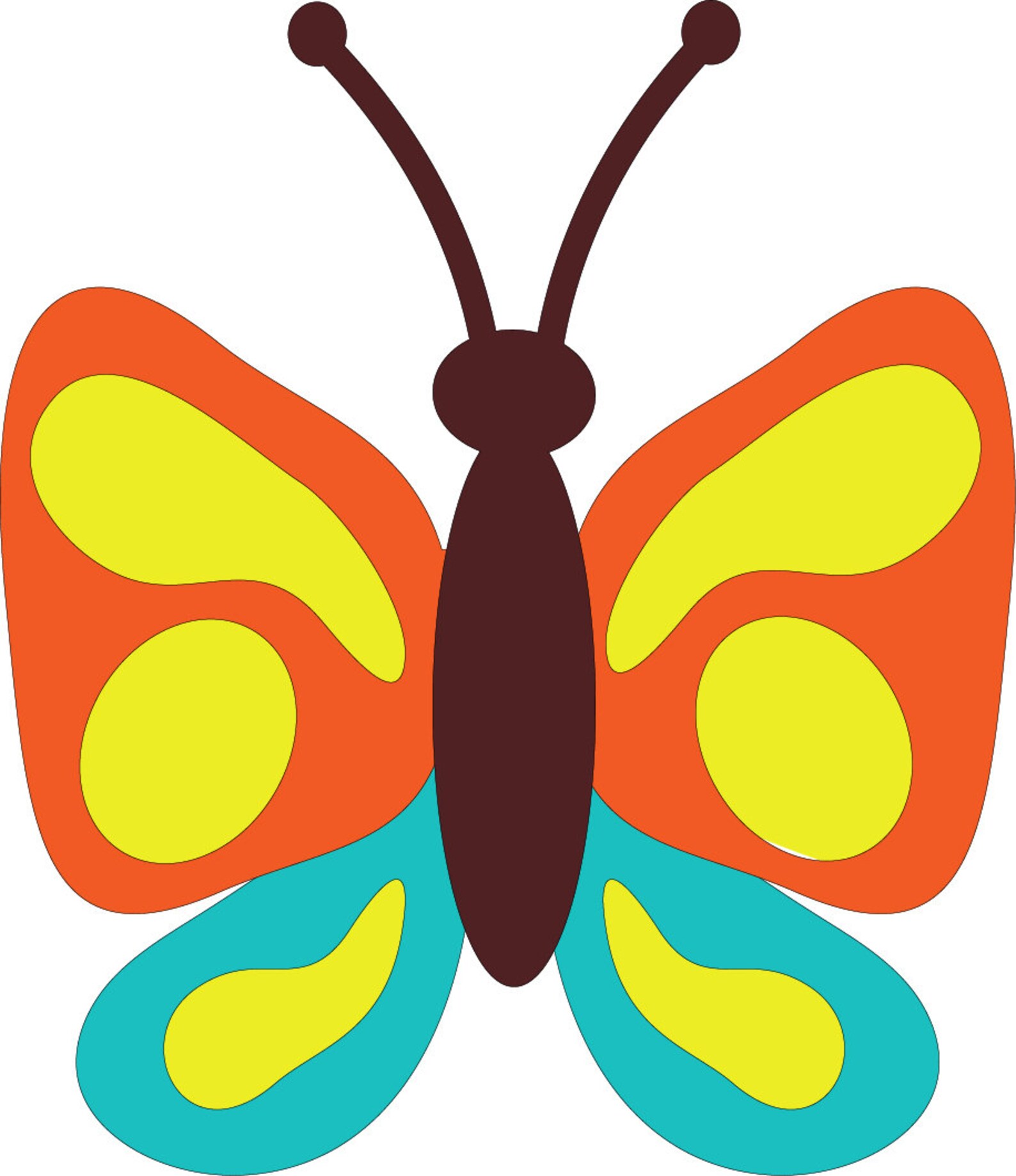 Butterfly SVG, Cute Butterfly Cut File, Instant Download Layered File ...