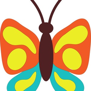 Butterfly SVG, Cute Butterfly Cut File, Instant Download Layered File ...