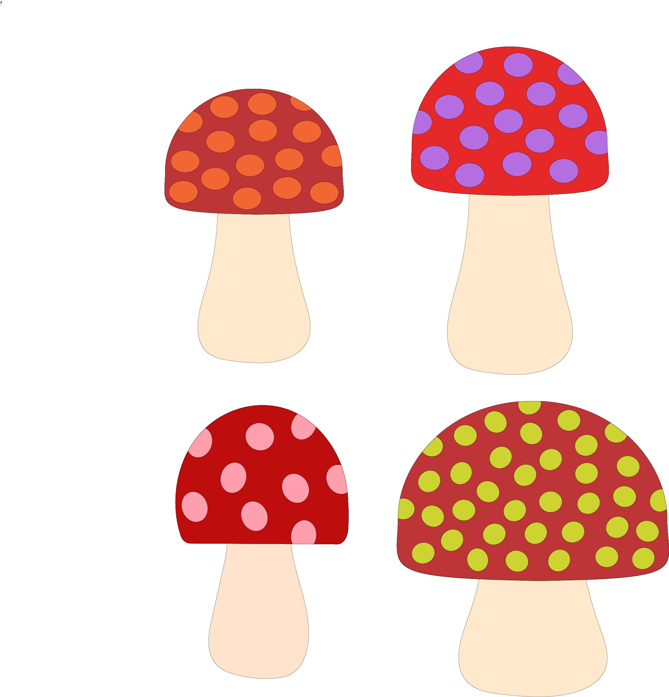 Hongo SVG Hongos SVG Vector de hongos Archivo Cricut de - Etsy México