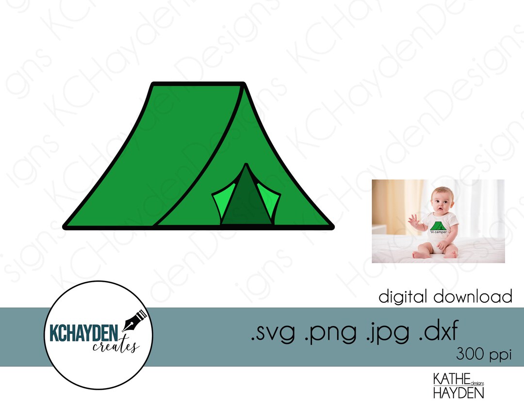Tent SVG, Cute Tent Cut File. Instant Digital Downloads Png/jpeg/dxf ...
