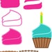 Cupcake SVG Cute Cupcake Layered File Easily Customizable Iclud Dxf/png ...