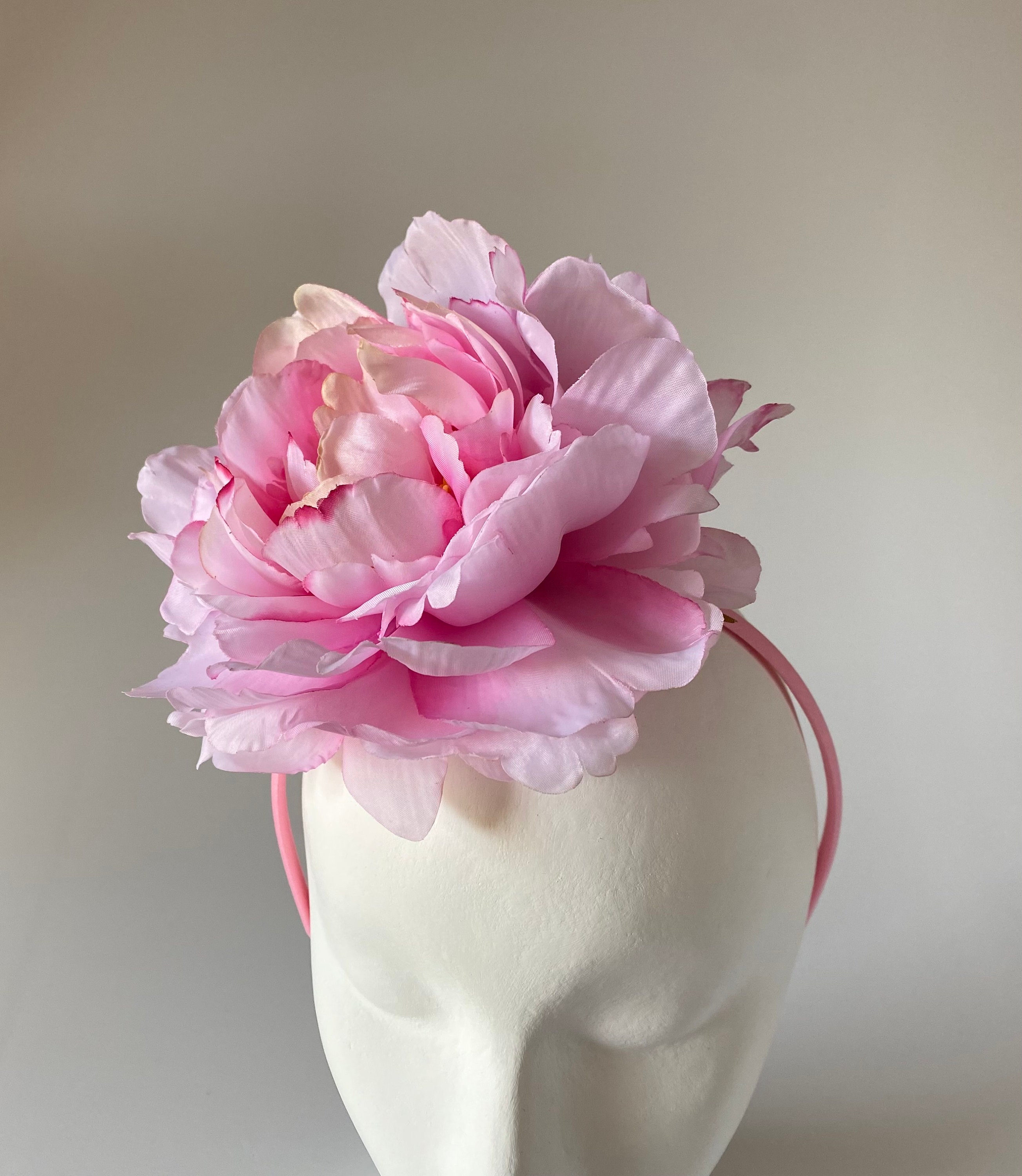 Large Pink Flower Halo, Floral Bridal Crown, Outdoor Special Event ...