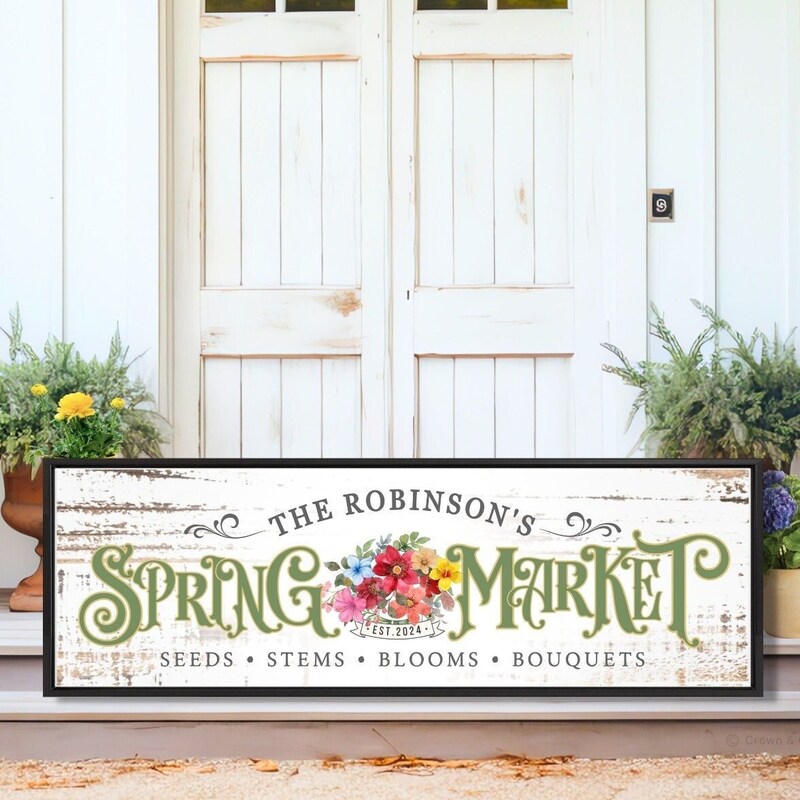Fresh Flower Market Sign - Etsy
