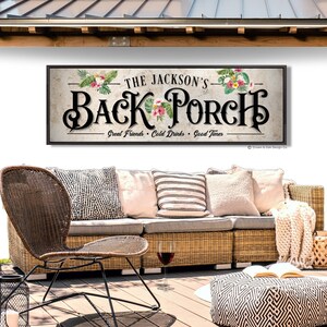Back Porch Sign - Etsy