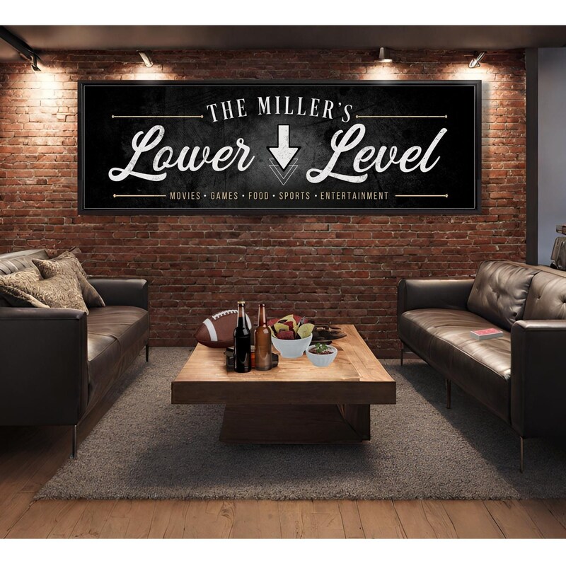 Lower Level Sign - Etsy