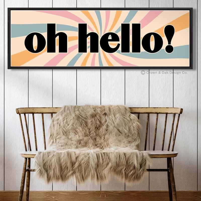 Oh Hello Sign - Etsy