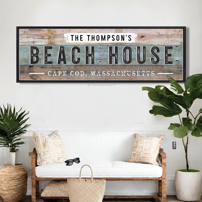Rustic Beach Sign - Etsy