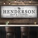 Rustic Bar Sign Personalized Home Bar and Lounge Name Sign Basement Bar ...