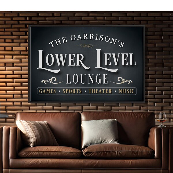 Lower Level Lounge Sign - Etsy