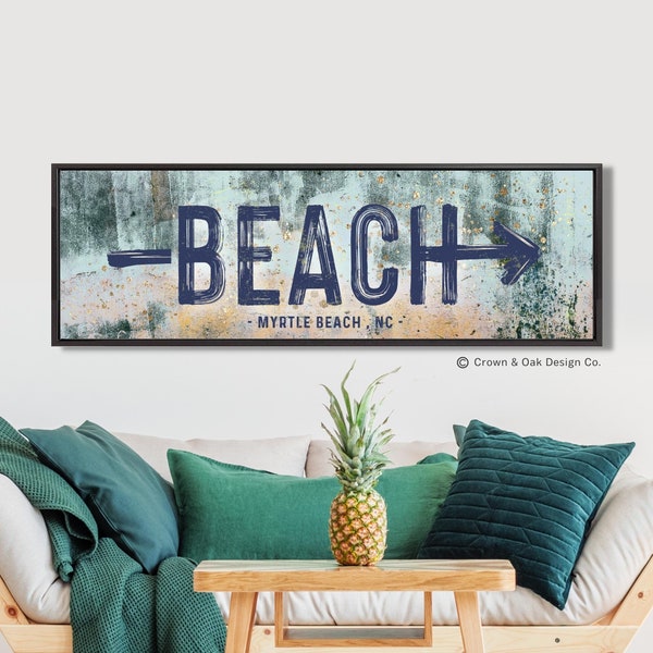 Weathered Beach Sign - Etsy
