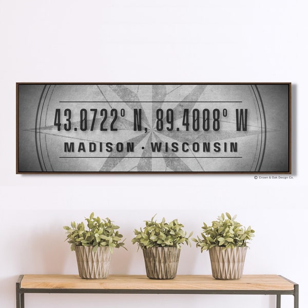 Gps Coordinates Sign - Etsy