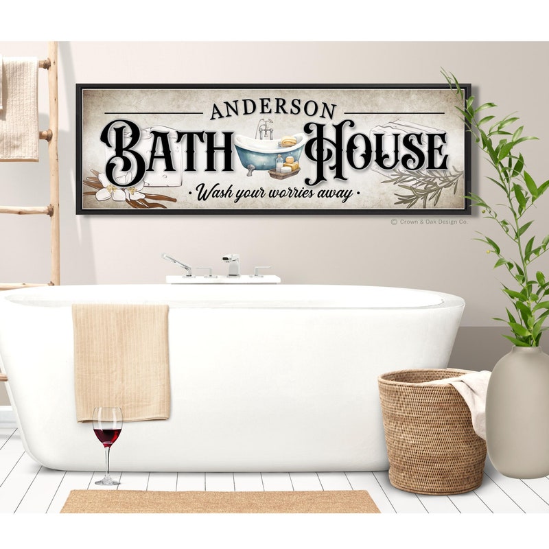 Bath House Sign - Etsy