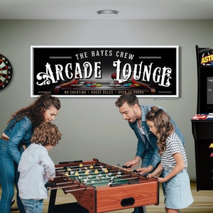 Personalized Arcade Room Sign Game Room Arcade Wall Decor Name Sign for ...