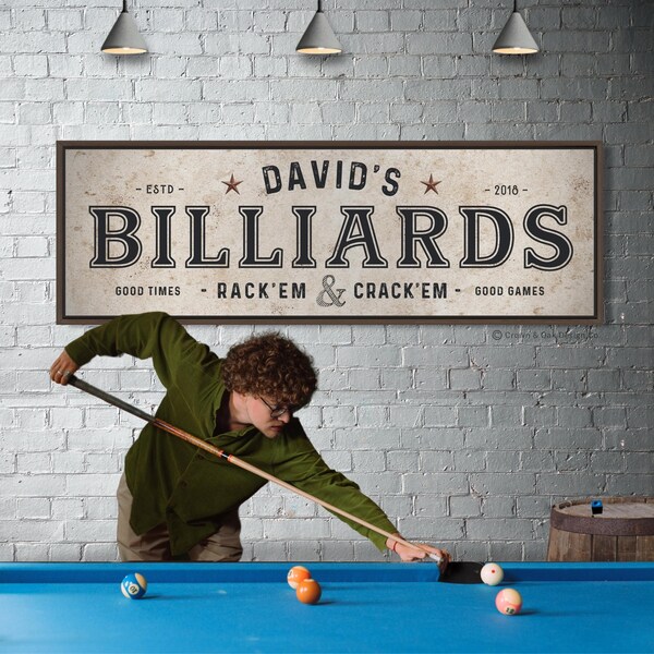 Billiards Sign - Etsy