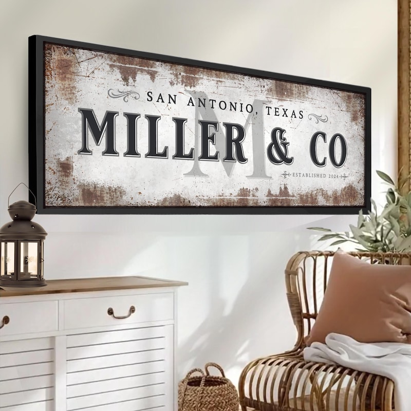 Rustic Family Sign - Etsy