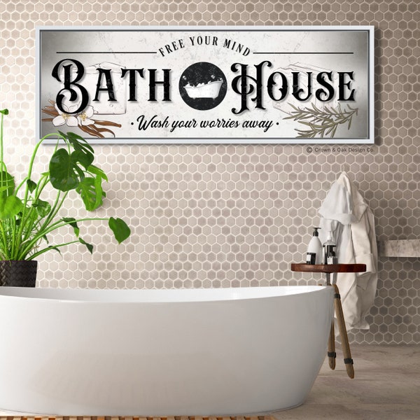 Bath House Sign - Etsy