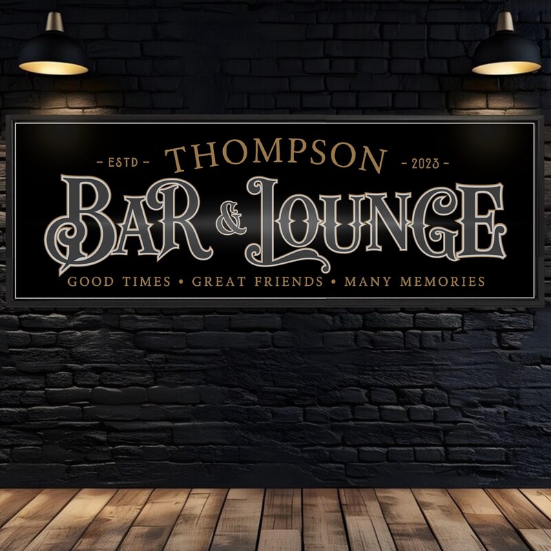 Custom Bar Sign - Etsy